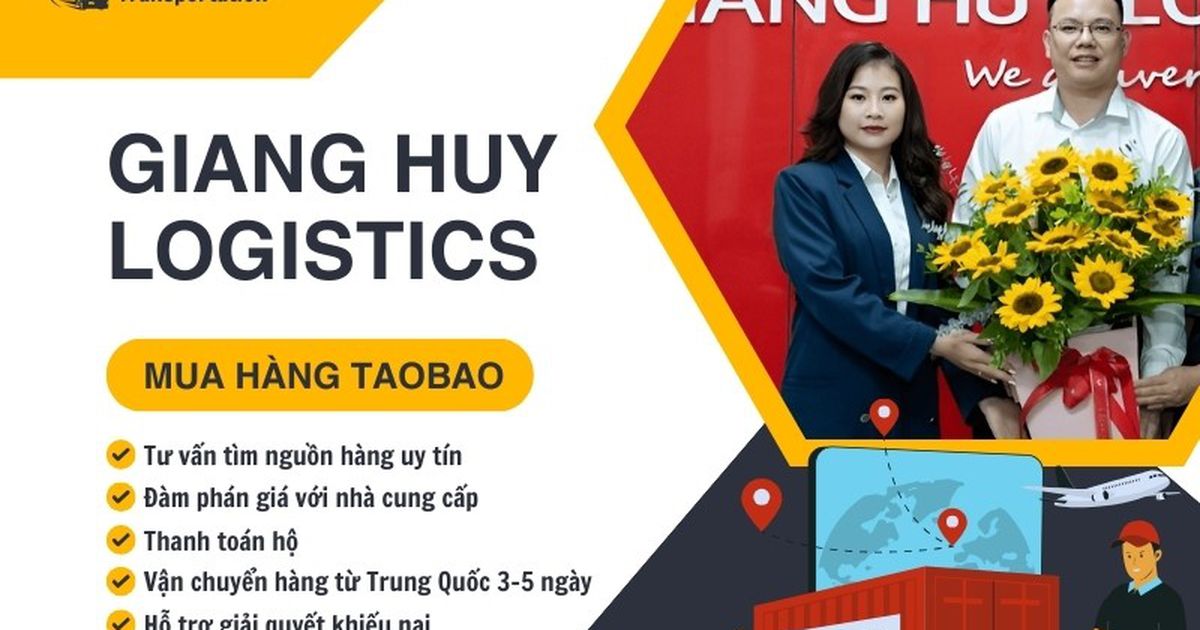 Order Taobao - nhập hàng Trung Quốc siêu tốc cùng Giang Huy Logistics